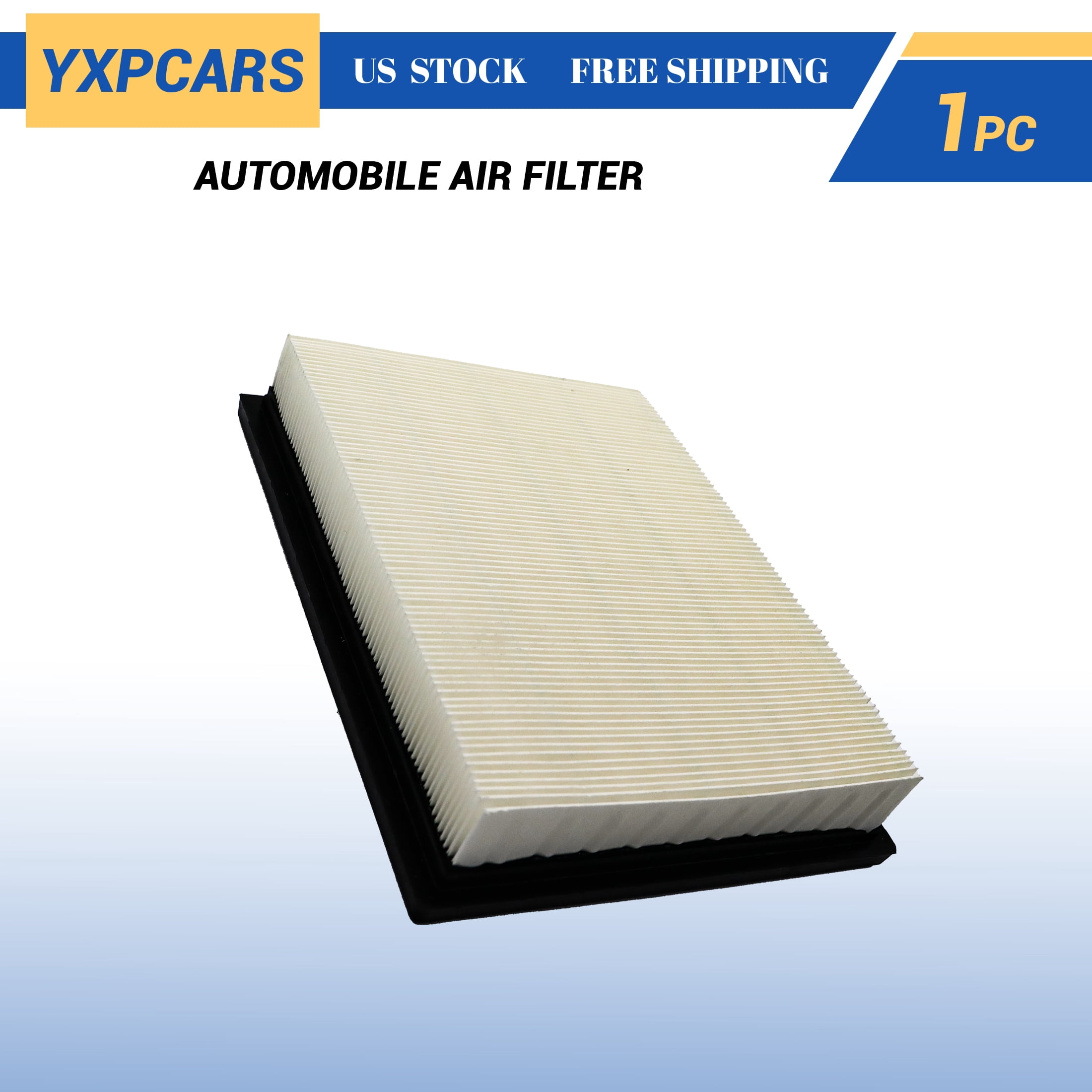 YXPCARS 1PC Engine Air Filter (CA7597), Replacement Front Engine Air ...