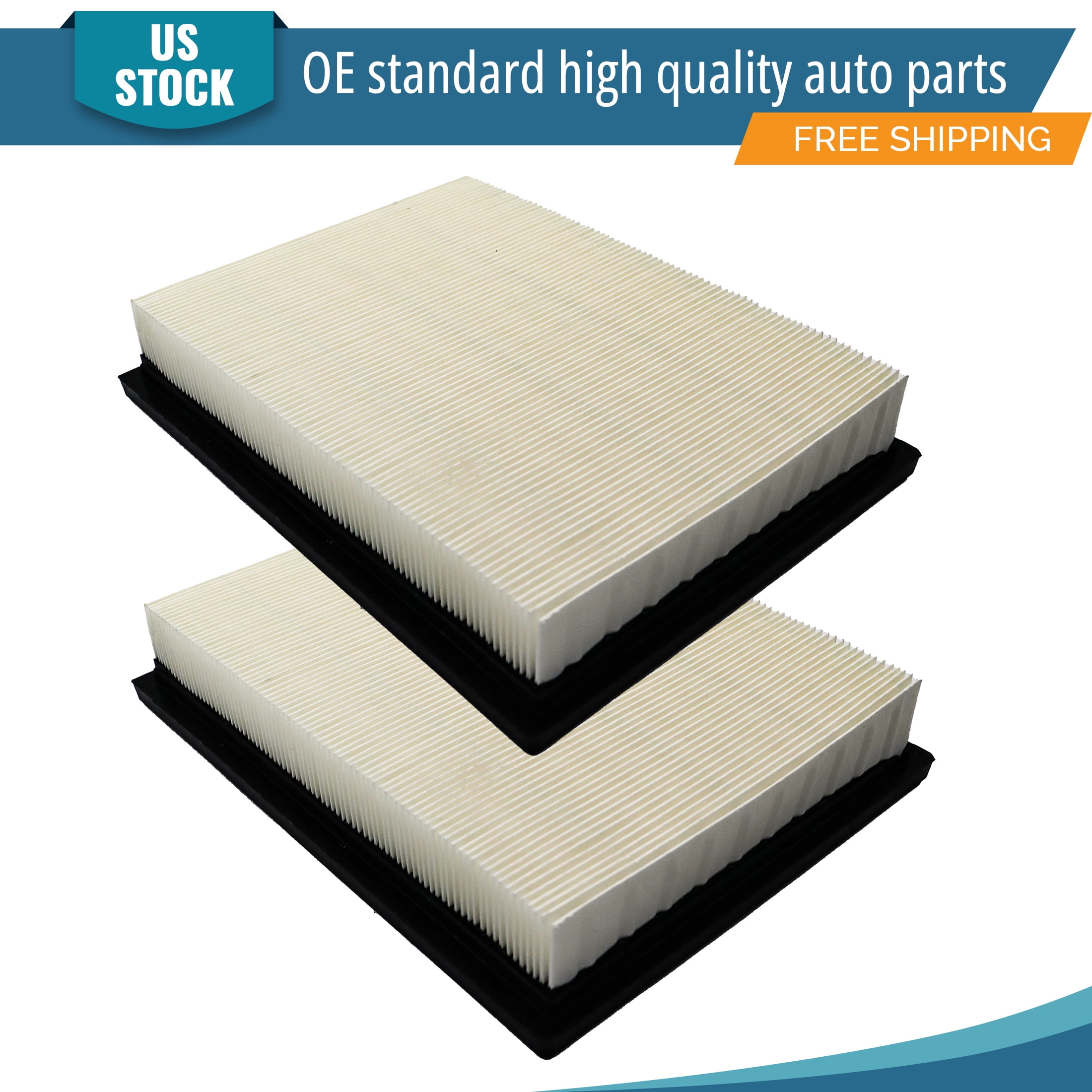 YXPCARS 2PCS Front Engine Air Filter for Chevy Malibu Pontiac Grand ...