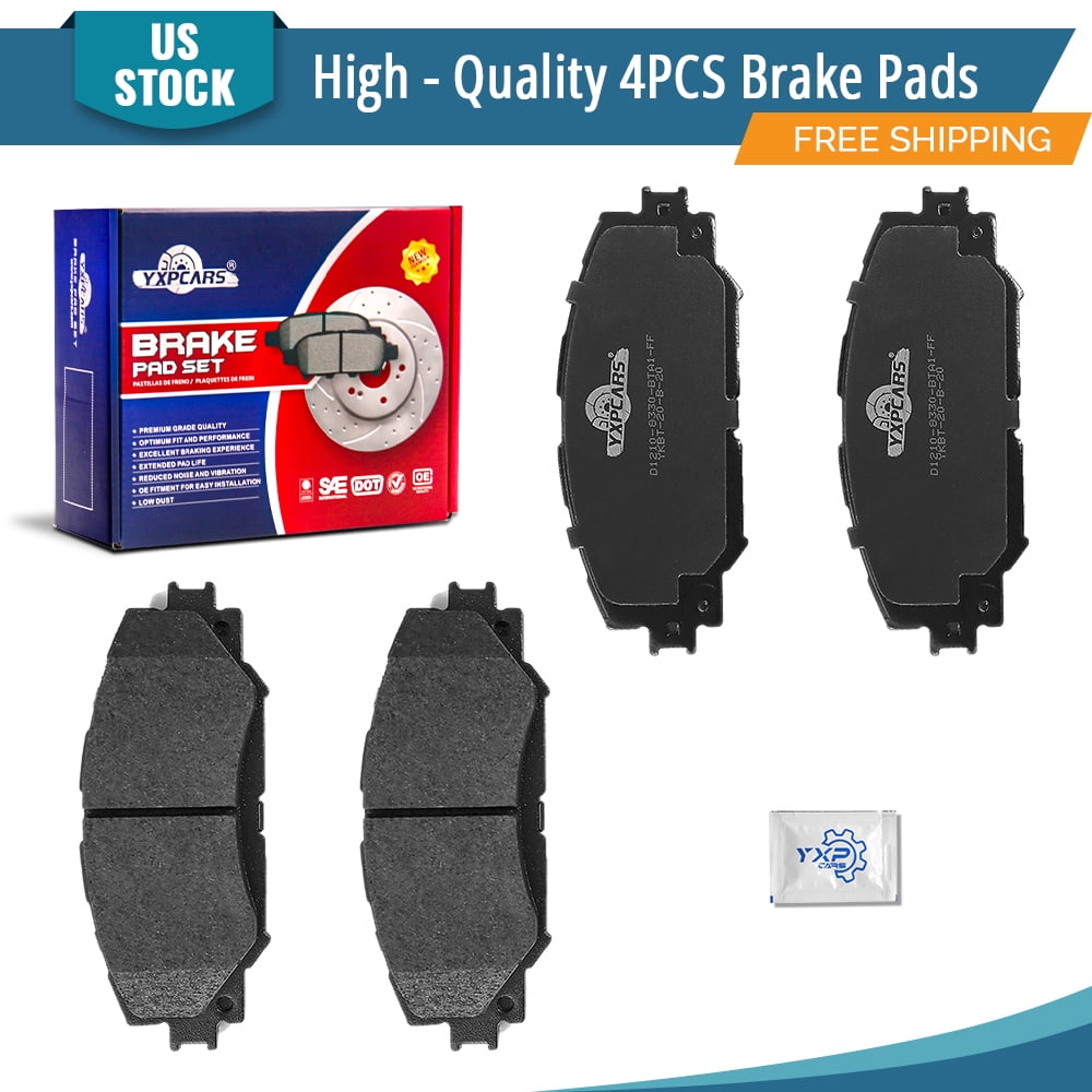 YXPCARS 4PCS Front Ceramic Brake Pads (D1210) for Toyota Corolla RAV4 ...