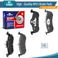 YXPCARS 4PCS Rear Ceramic Brake Pads for Ford Expedition Lincoln MKT ...