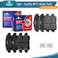 YXPCARS 8PCS Brake Pads(D906+D995), Front & Rear Ceramic Pads for ...