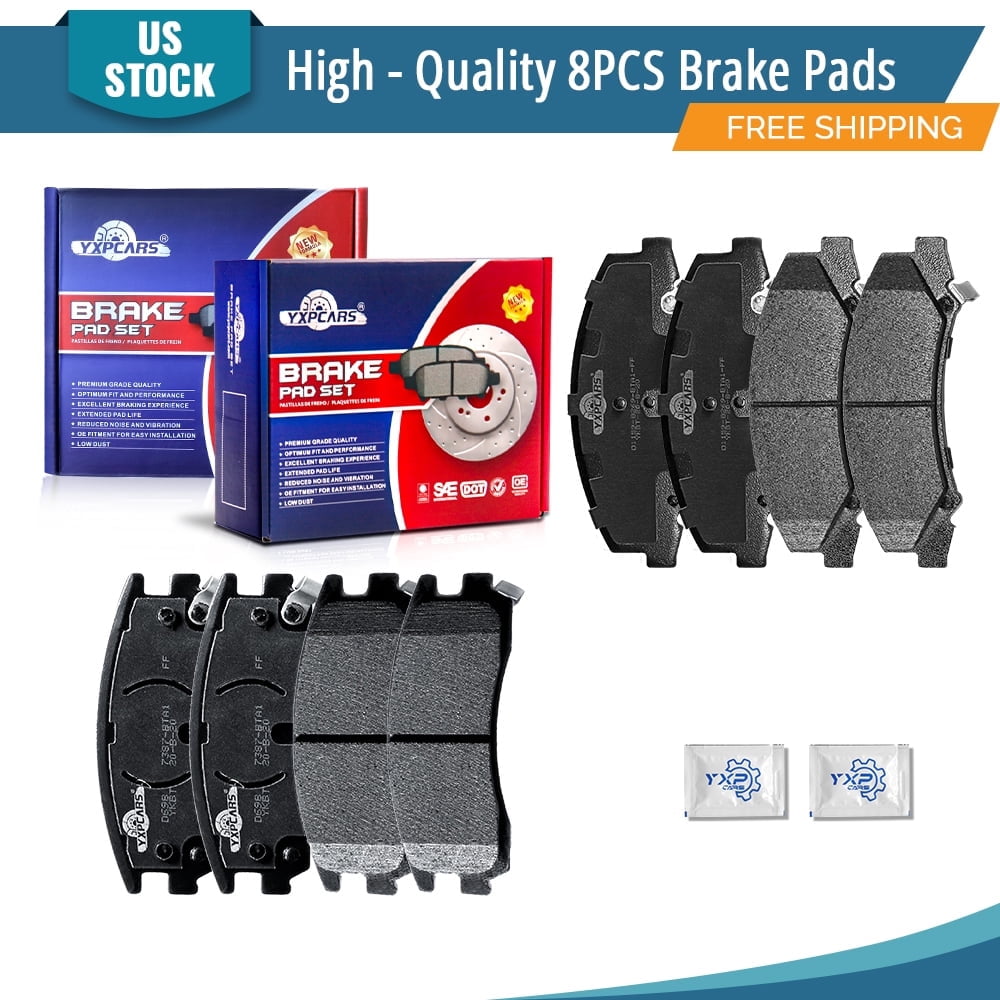 YXPCARS 8PCS Brake Pads, Front & Rear Ceramic Pads for Chevrolet Impala ...