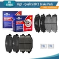 YXPCARS 8PCS Ceramic Brake Pads for Chrysler Town & Country Dodge ...