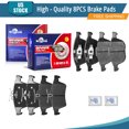 YXPCARS 8PCS Ceramic Brake Pads for Ford Focus Escape Transit Connect ...