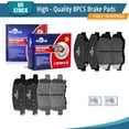 YXPCARS 8PCS Ceramic Brake Pads for Honda Pilot 2003-2008, Front & Rear ...