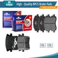 YXPCARS 8PCS Front & Rear Ceramic Brake Pads(D866+D868) for Jeep ...