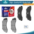 YXPCARS D1414: 4PCS Front Ceramic Brake Pads for Ford F-150 2010-2020 ...