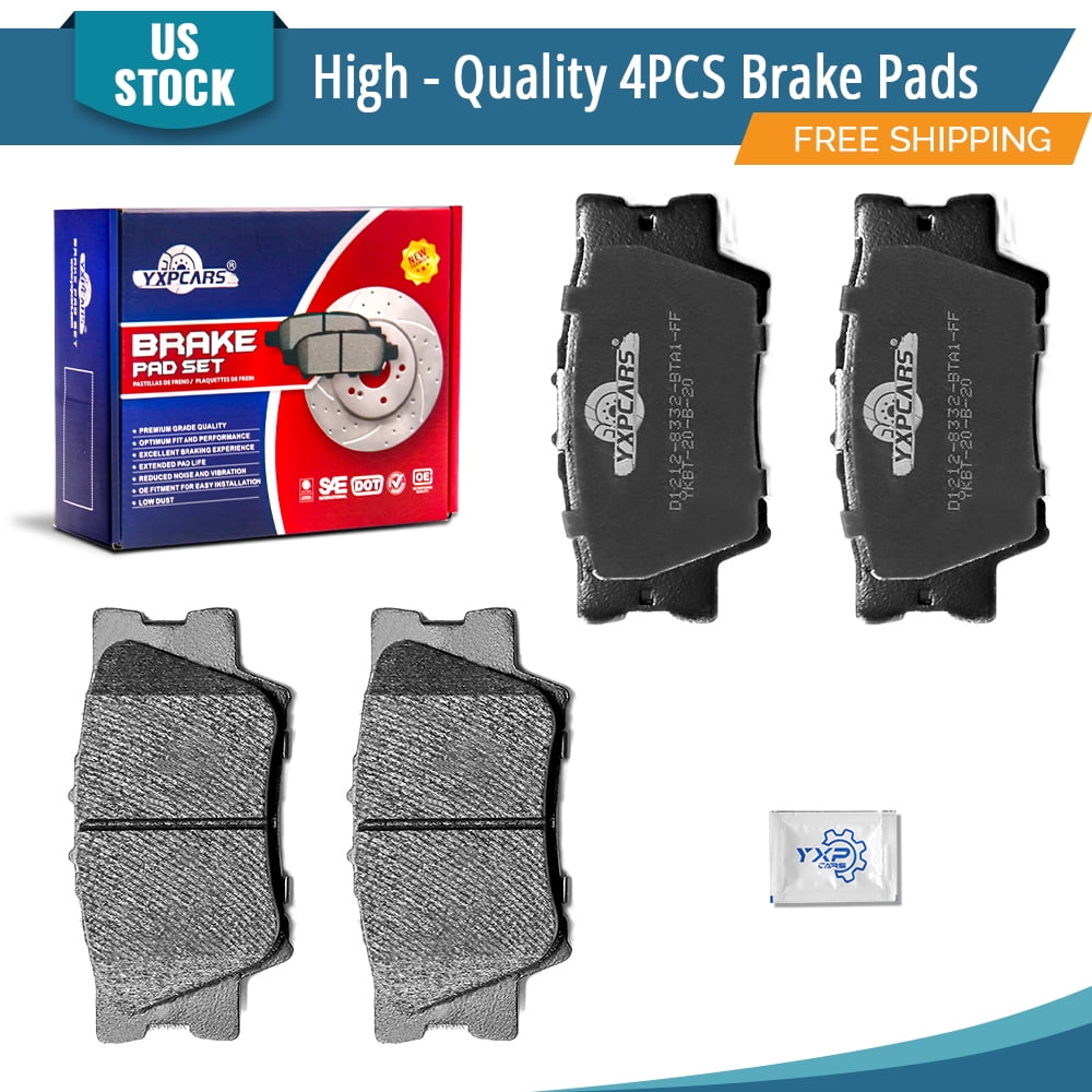 YXPCARS Rear Ceramic Brake Pads (D1212), Brake Pads Set for Toyota ...