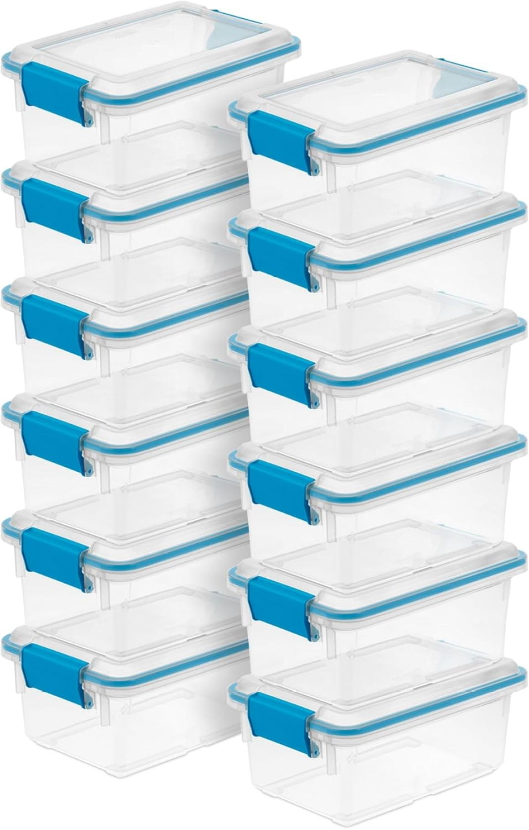 YXPP 12-Pack Gasket Box, Weather-Resistant Storage Bins with Latching ...