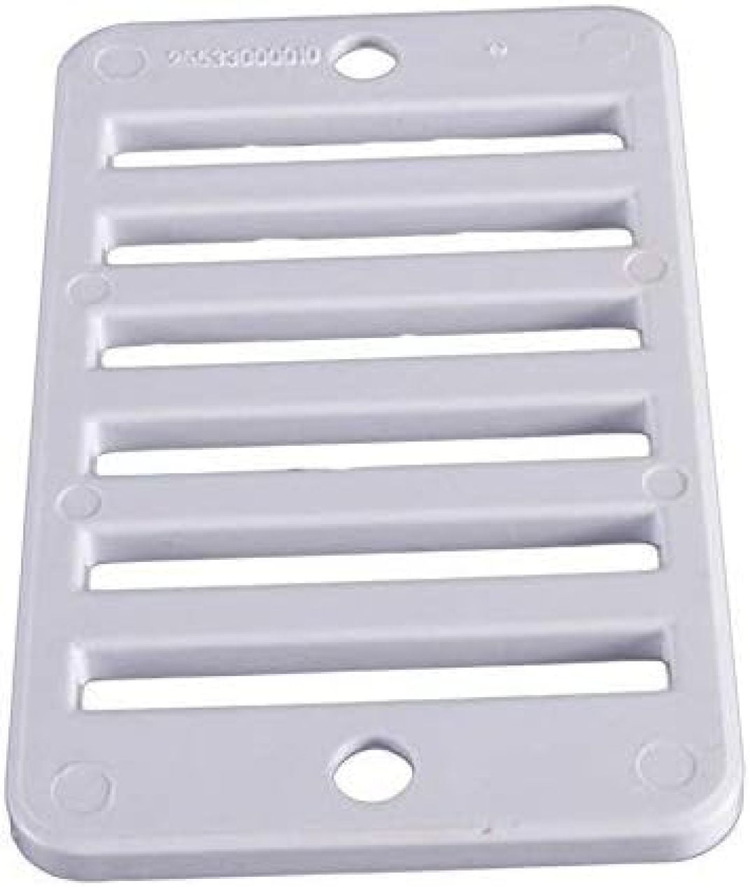 YXPP 25533-000-010 2" x 4" White Rectangular Pool Deck Drain Grate with ...