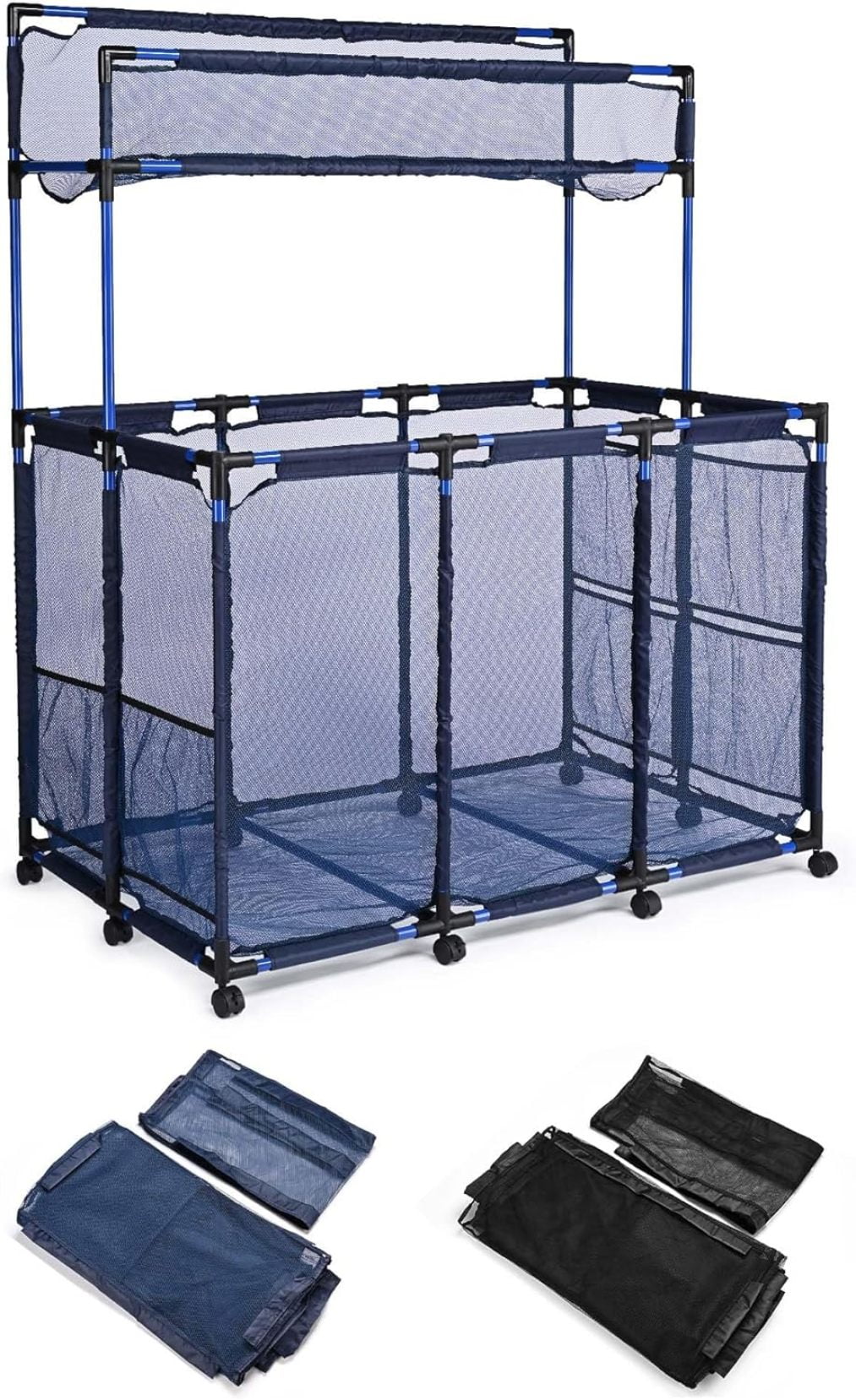 YXPP 390 Gallon Pool Float Storage Bin Basket with Black Cover ...