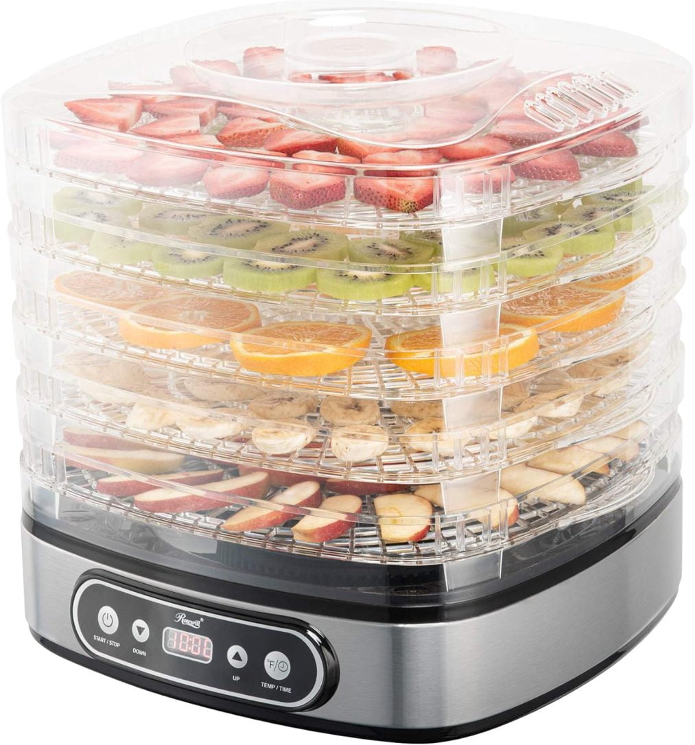 YXPP Essential Food Dehydrator, 5 Stackable Trays with Adjustable 48H ...