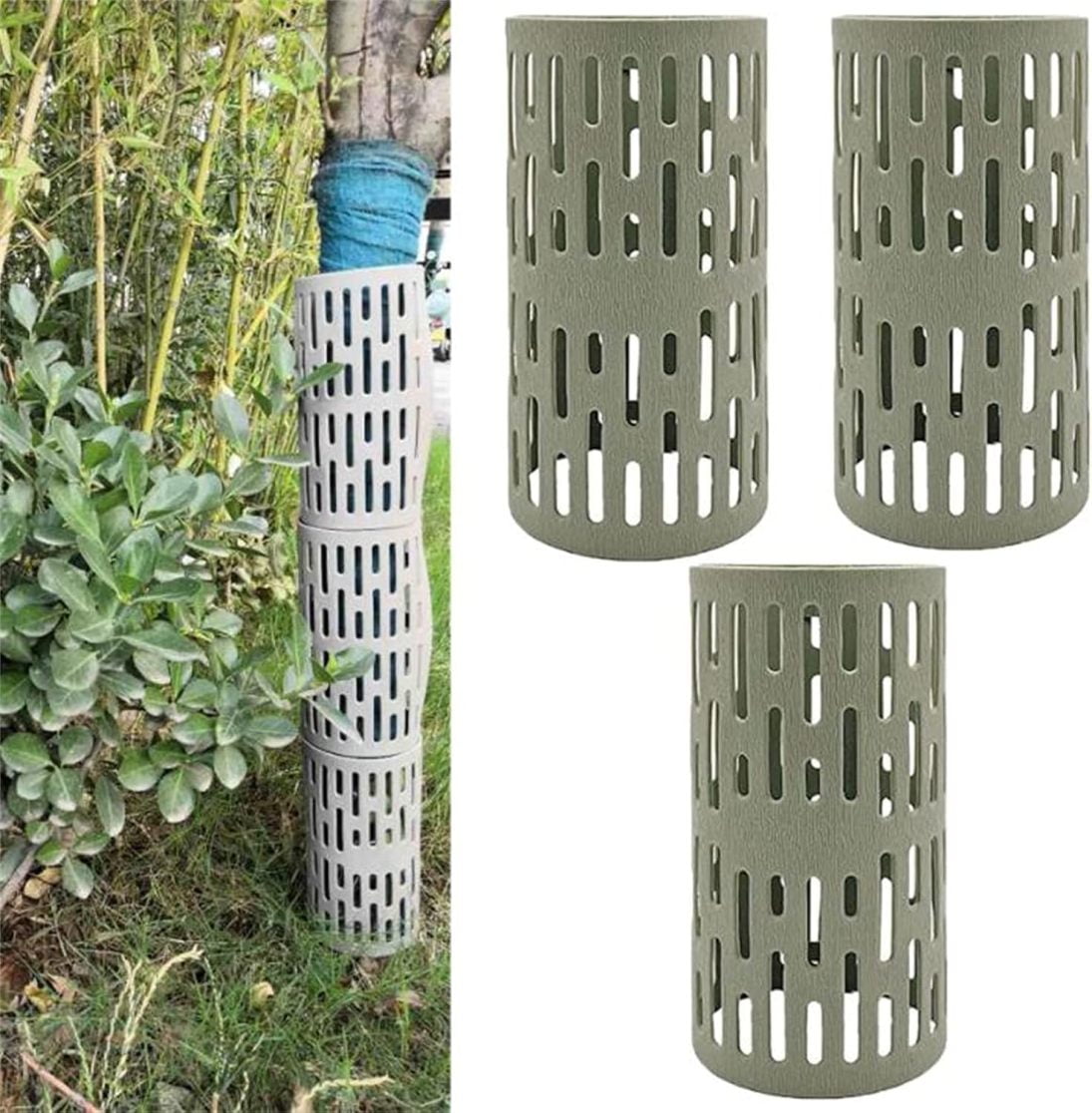 YXPP Plastic Plant and Tree Trunk Protectors, Resizable Tree Guard ...