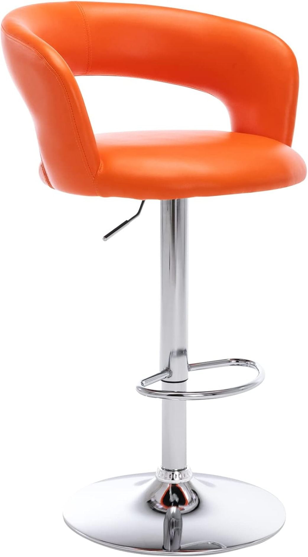 YXPP Wide Bar Stool, Modern PU Leather Swivel Adjustable Barstool with ...