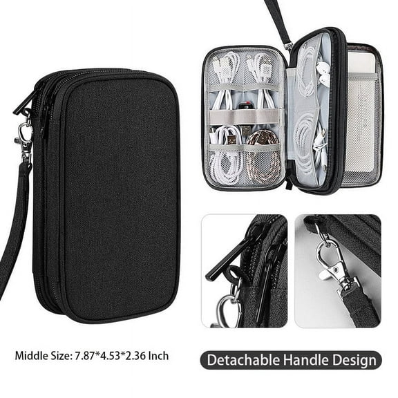 Electronic Organizer, Large Travel Cable Organizer Bag Pouch Electronic ...