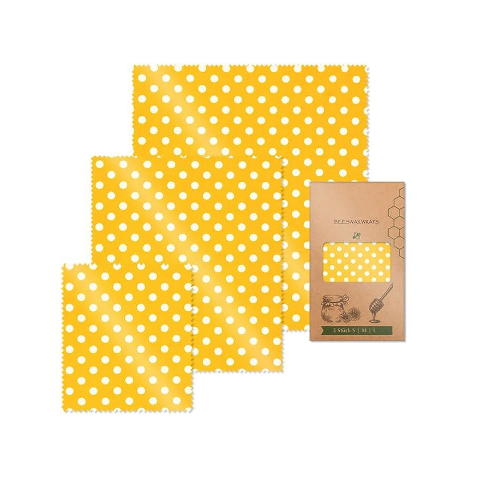 YXVWKN Food Storage Containers ，Beeswax Wraps For Food 3 Reusable Food ...