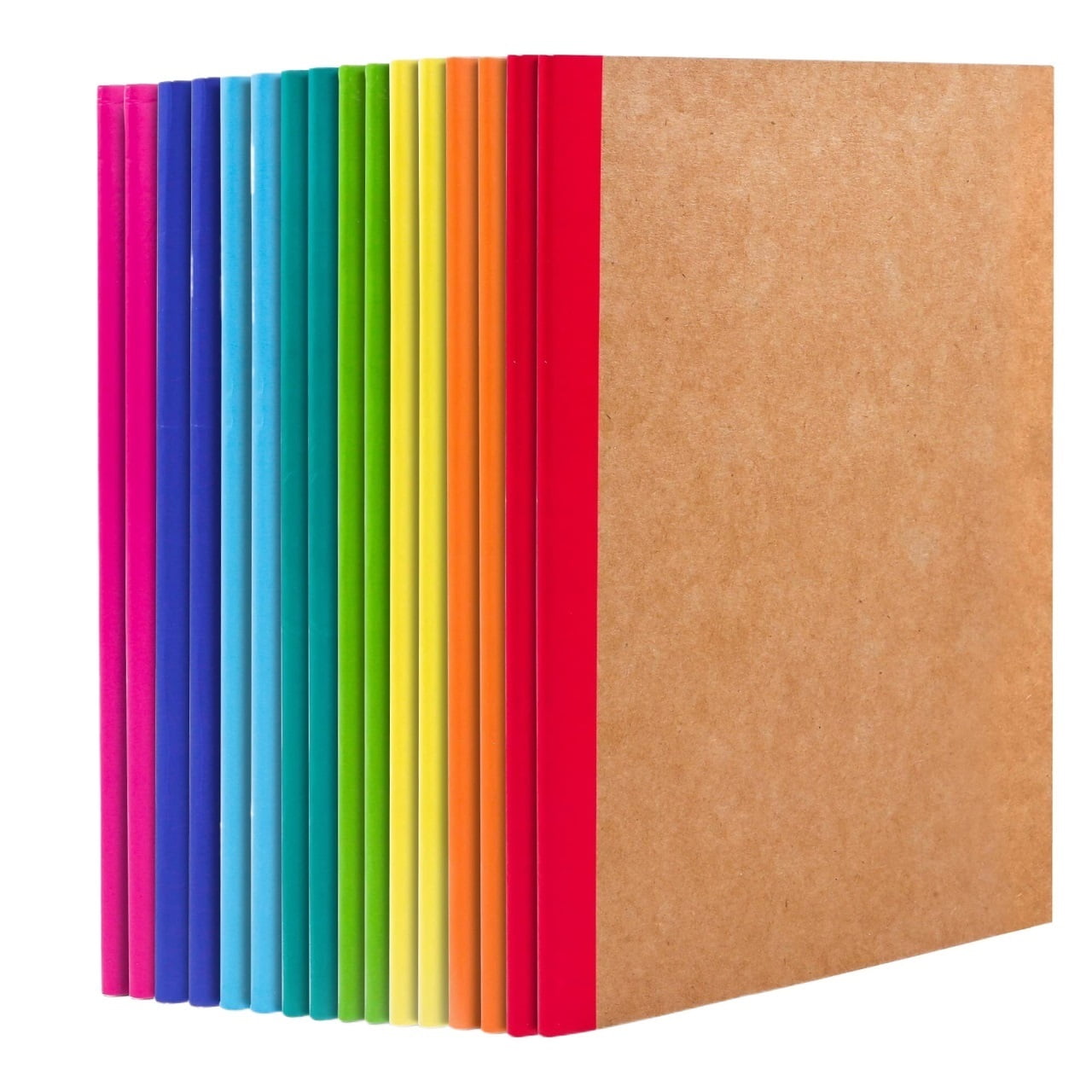 YY 16 Pack Composition Notebook Bulk, Kraft Cover Lined Blank College ...
