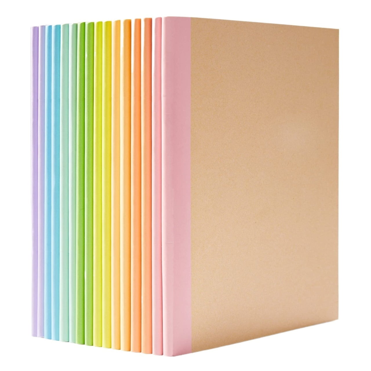 YY 16 Pack Composition Notebook Bulk, Kraft Cover Lined Blank College ...