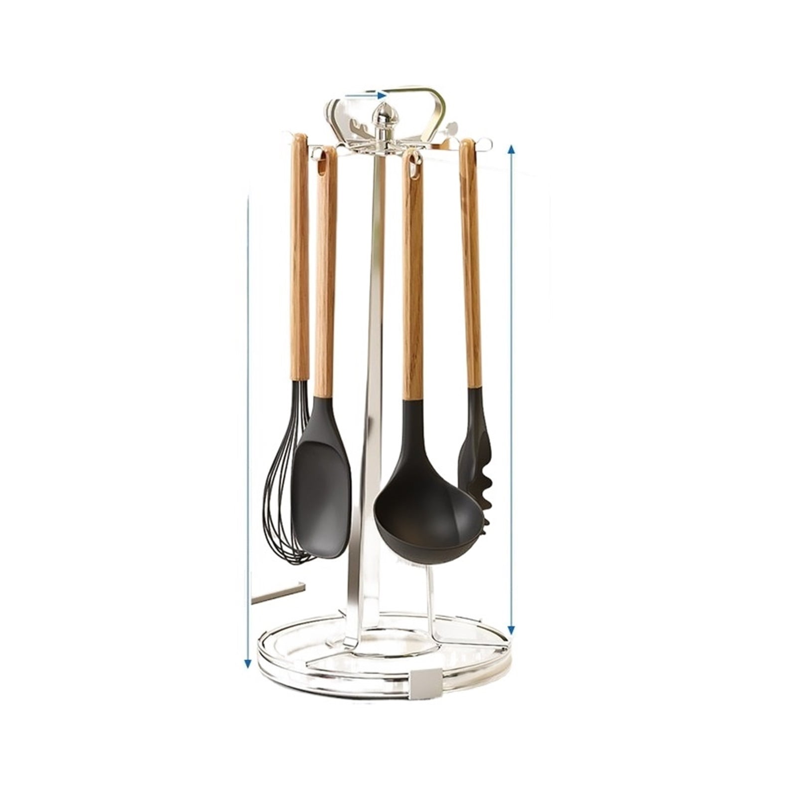 YY Kitchen Countertop Utensil Holder,Stainless Steel Rotatable Cooking ...