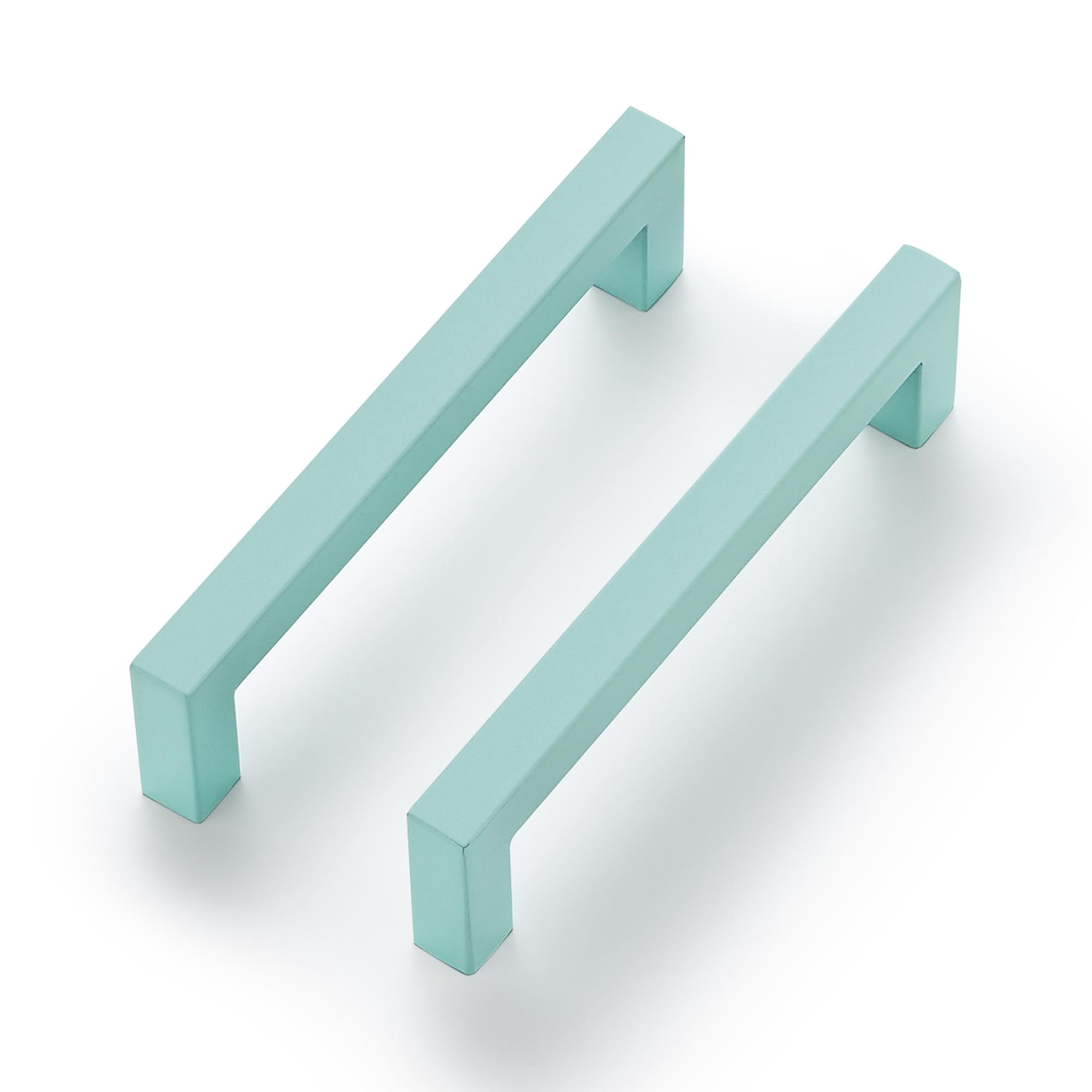YY Kitchen Square Cabinet Handles Matte Black Pulls Drawer Hardware for ...