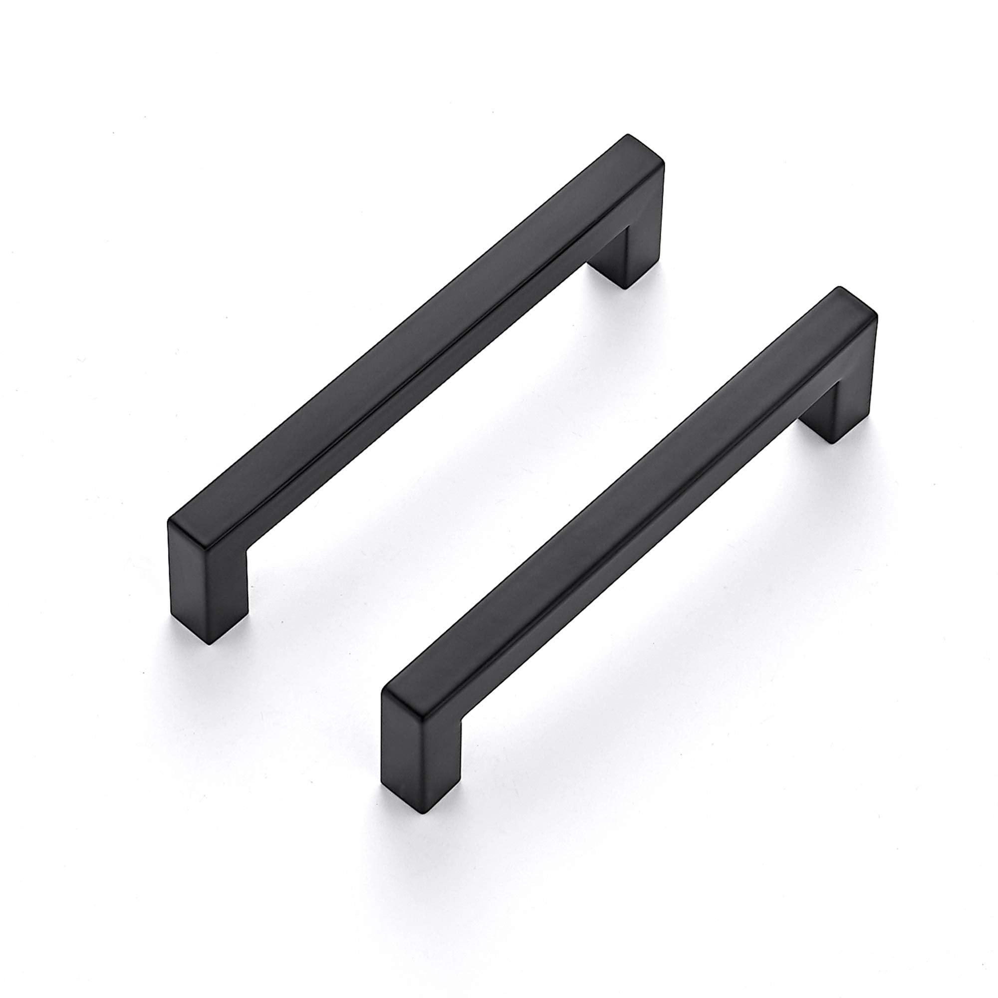 YY Kitchen Square Cabinet Handles Matte Black Pulls Drawer Hardware for ...