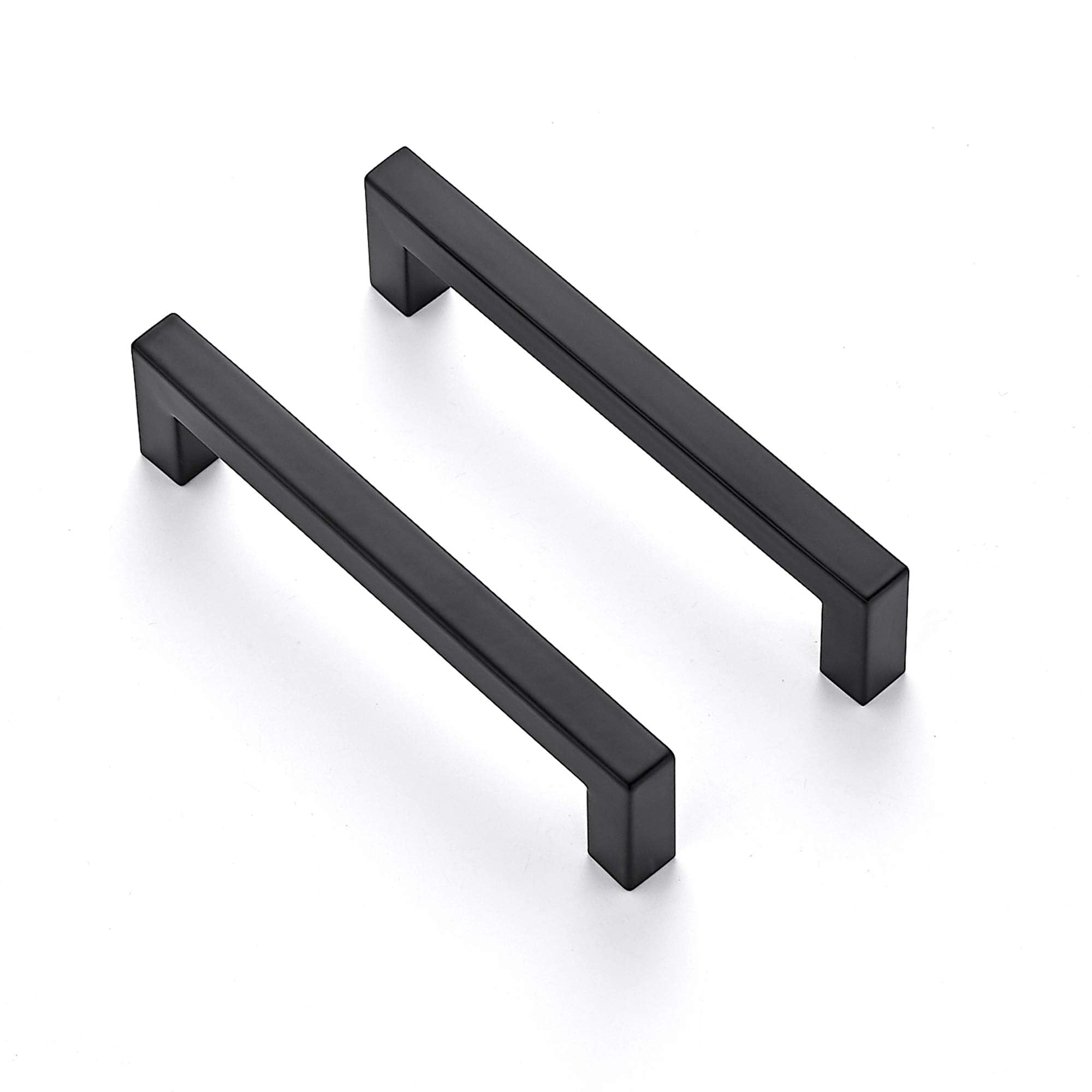 YY Kitchen Square Cabinet Handles Matte Black Pulls Drawer Hardware for ...