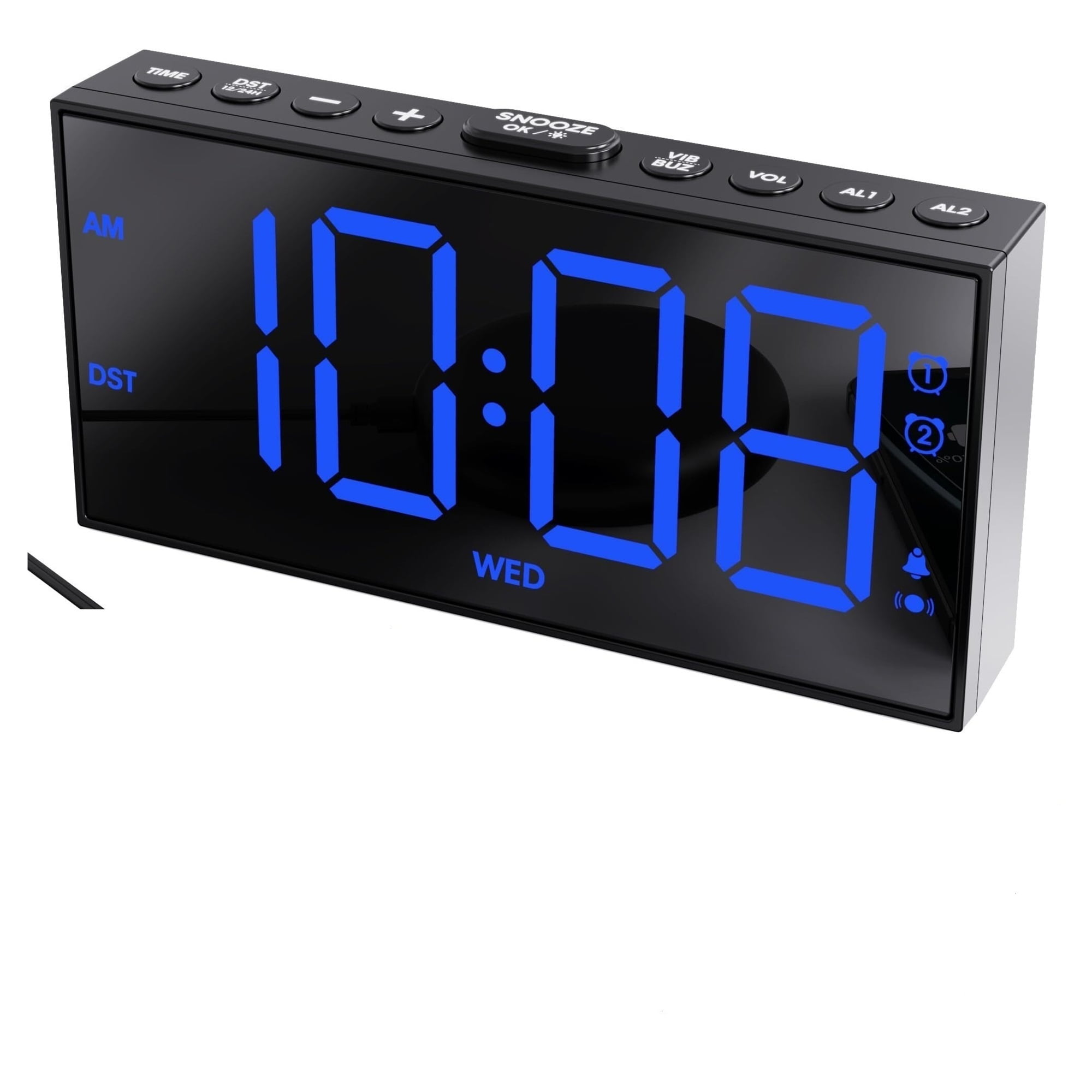 YY Loud Alarm Clock for Heavy Sleepers Adults, Bed Shaker Alarm Clock ...