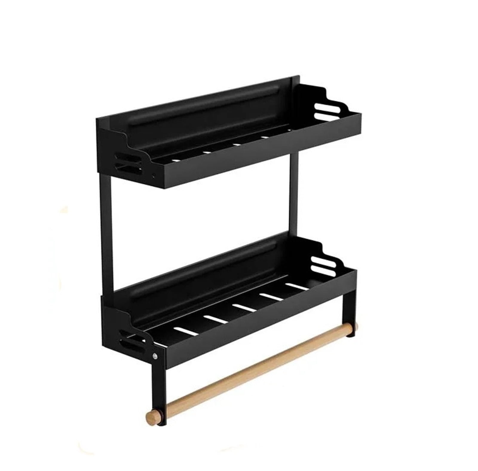 YY Magnetic Fridge Shelf Spice Storage Rack Kitchen Paper Tube/Cling ...