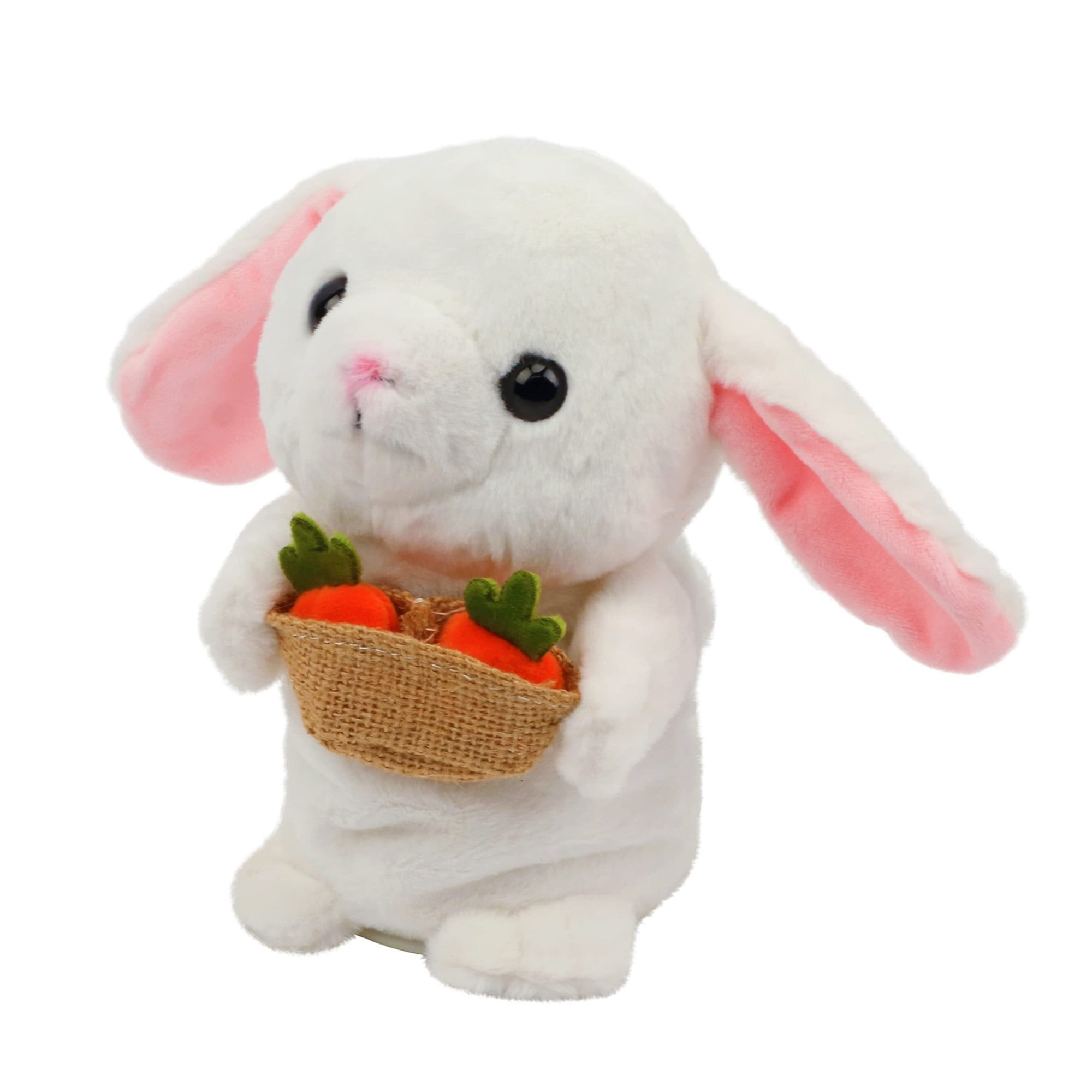 YY Talking Bunny Plush Interactive Toy, Easter Gift for Kids, White One ...