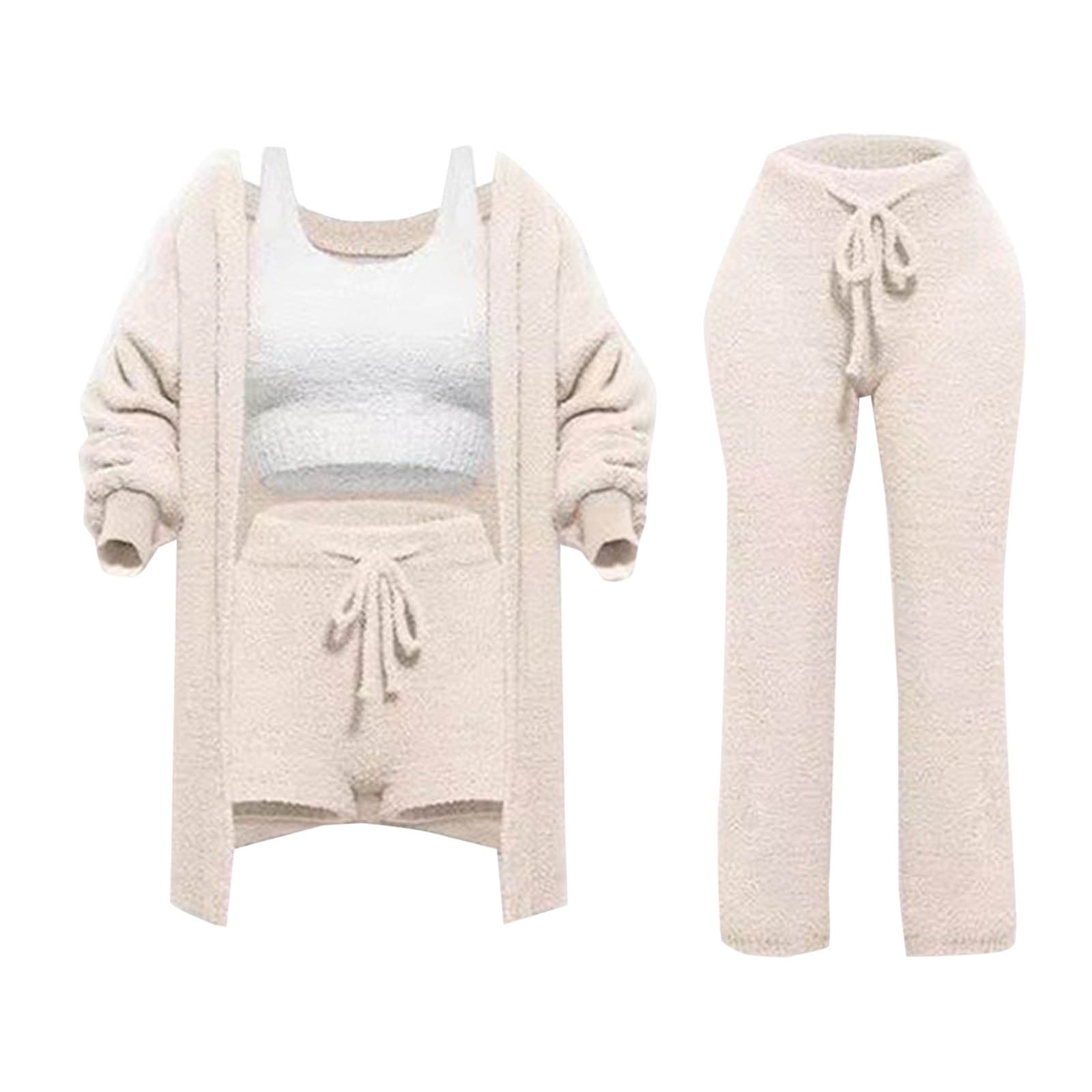 YYAPAYZB Knit Set 4-Piece Misscosy Cosy Knit Set 3 Piece Classic Cozy ...