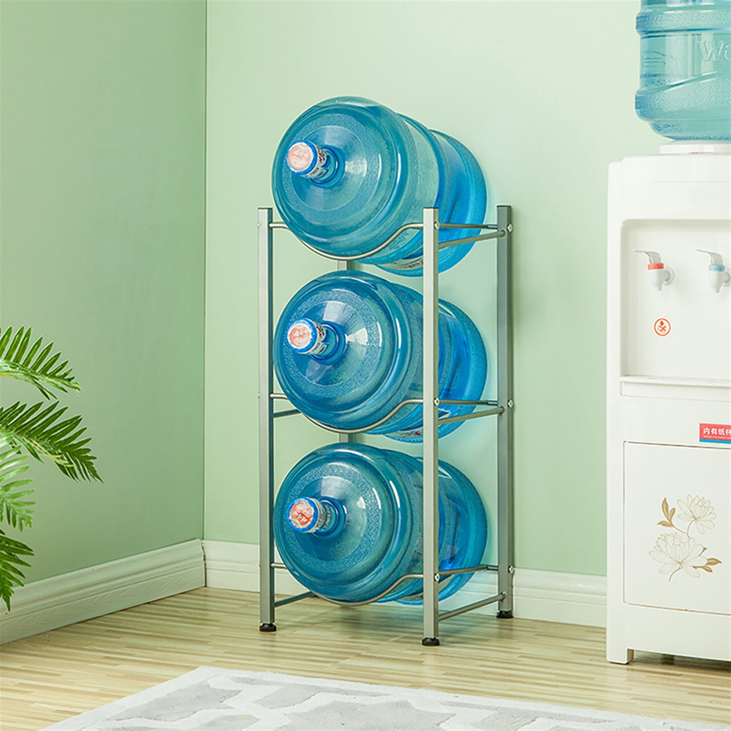 YYAo 3-Tier Water Rack Stainless Steel Heavy Duty Water Cooler Jug Rack ...