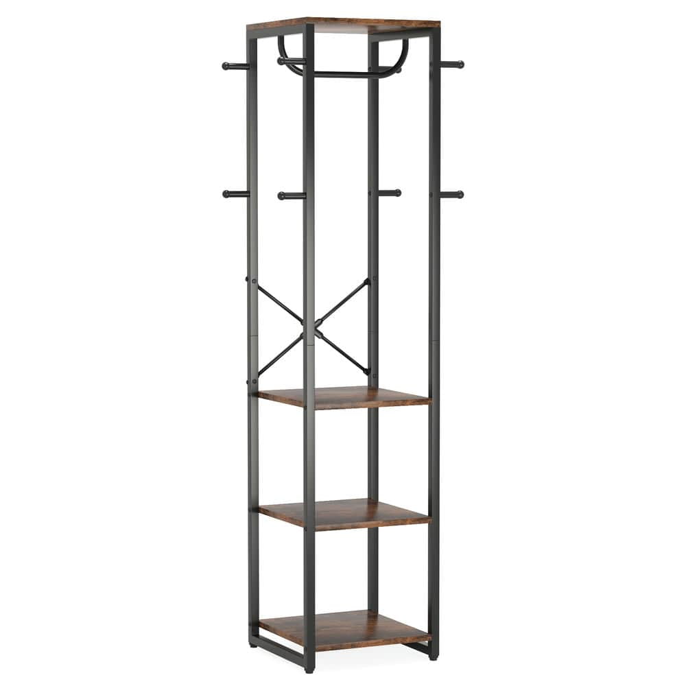 YYAo Coat Rack Stand,Hall Coat Tree,Coat Rack Storage Organizer ...