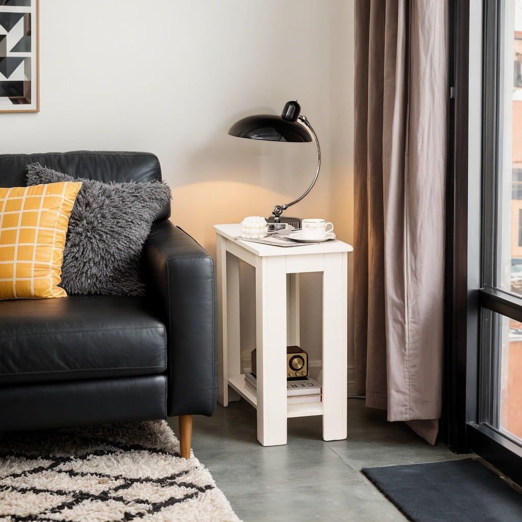 YYAo Dining Table,Side Table,Nightstand,2-Tier Modern Compact End Table ...