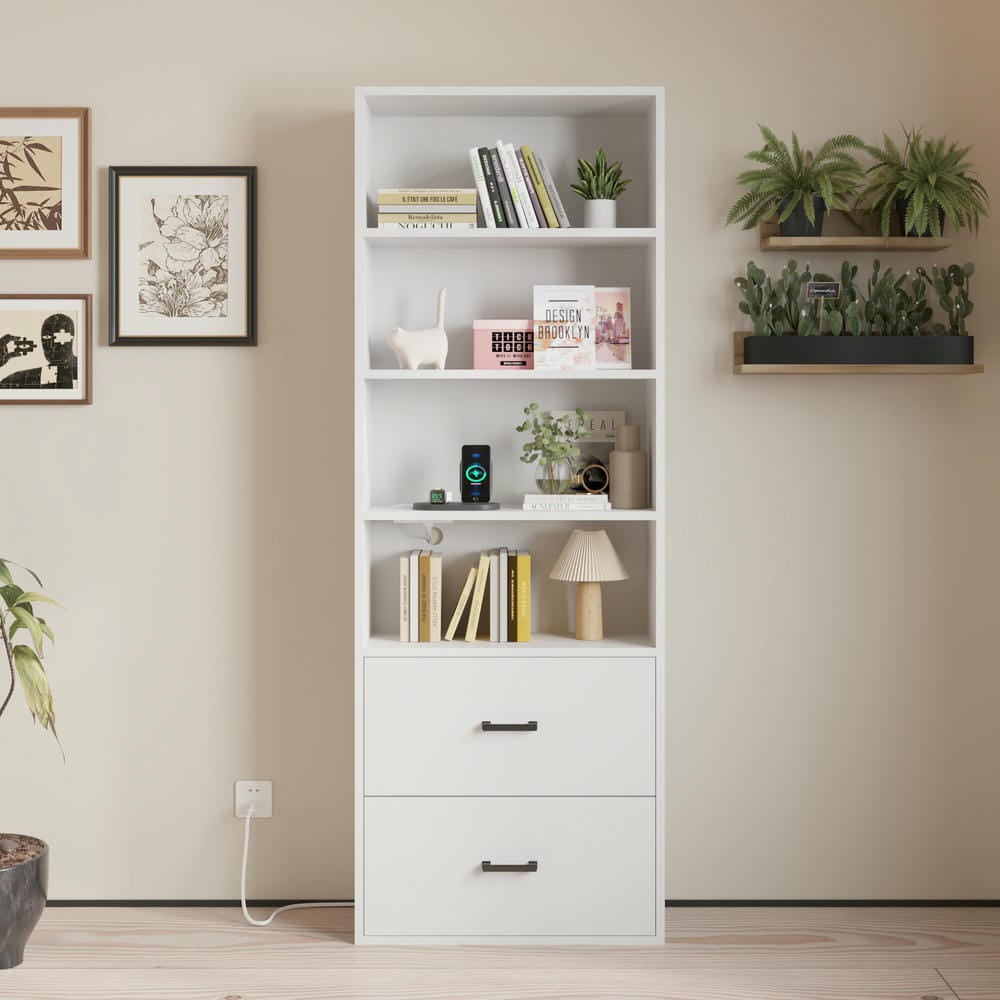 YYAo Display Cabinet, Display Case, Storage Cabinet, 4 Layers With 2 ...
