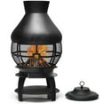 YYAo Fire Pit, Fire Bowl,Patio Wood Burning Chimneys Fireplace ...