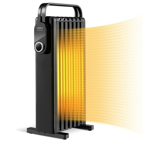 Optimus H-6015 3-Setting 1,500-Max 7-Fin Portable Oil-Filled Radiator ...