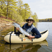 "Costway Inflatable Fishing Float Tube, 350 lbs Capacity, PVC & 600D ...