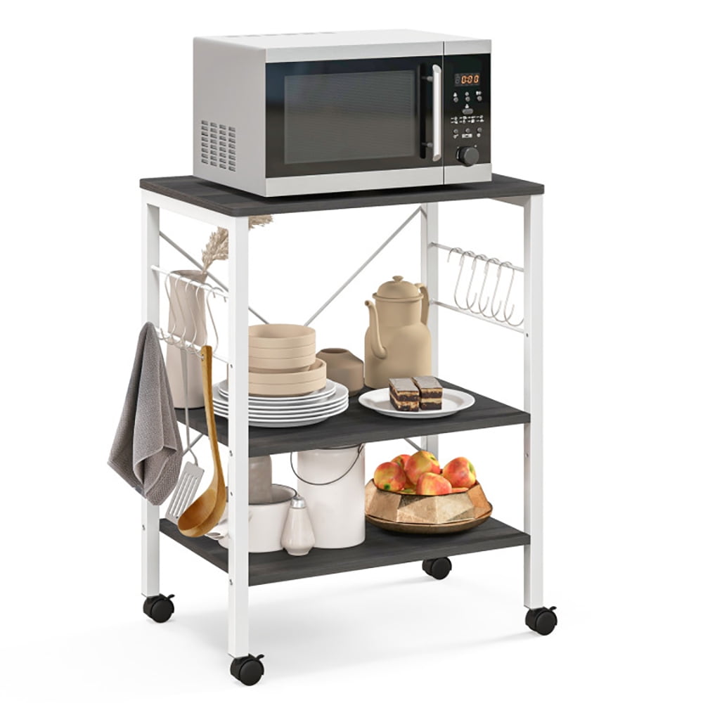YYAo Kitchen Storage Baker's Rack,3-Tier Kitchen Baker's Rack Microwave ...