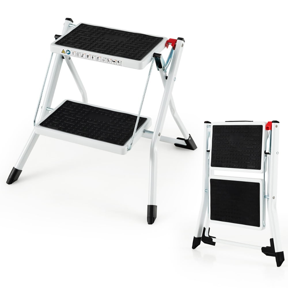 YYAo Ladder, Sturdy Ladder,Folding 2 Step Ladder wiht Anti-Slip Pedal ...