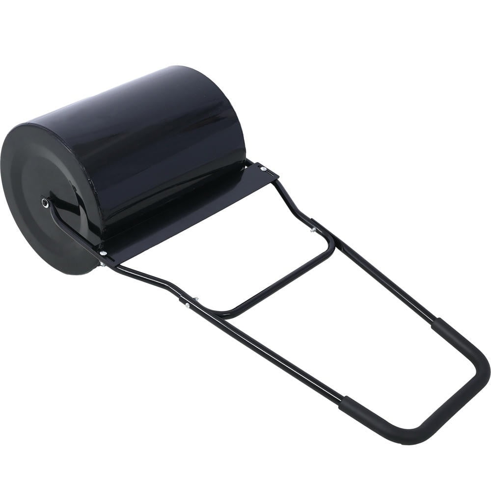 YYAo Lawn Roller, 16 Gallon Heavy-Duty Tow Behind Water/Sand Filled Sod ...