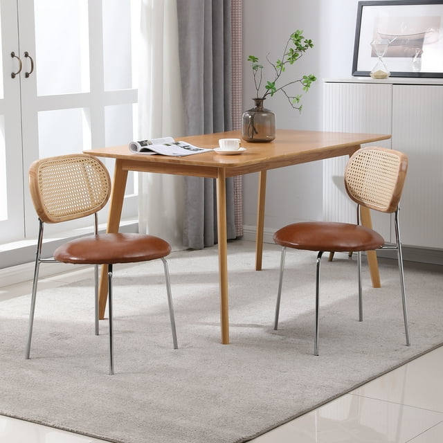 YYAo Modern Dining Room Chairs Set of 2, Dining Back Side Chair with ...