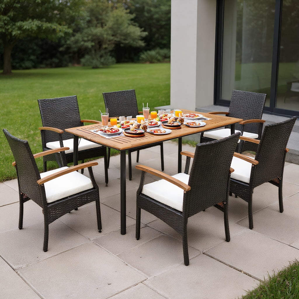 YYAo Outdoor Eating Sets,Patio Dining Furniture,5/7-Piece Outdoor ...