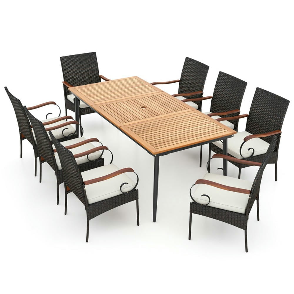 YYAo Patio Dining Chairs Sets, All Weather Outdoor Table and Chair Sets ...