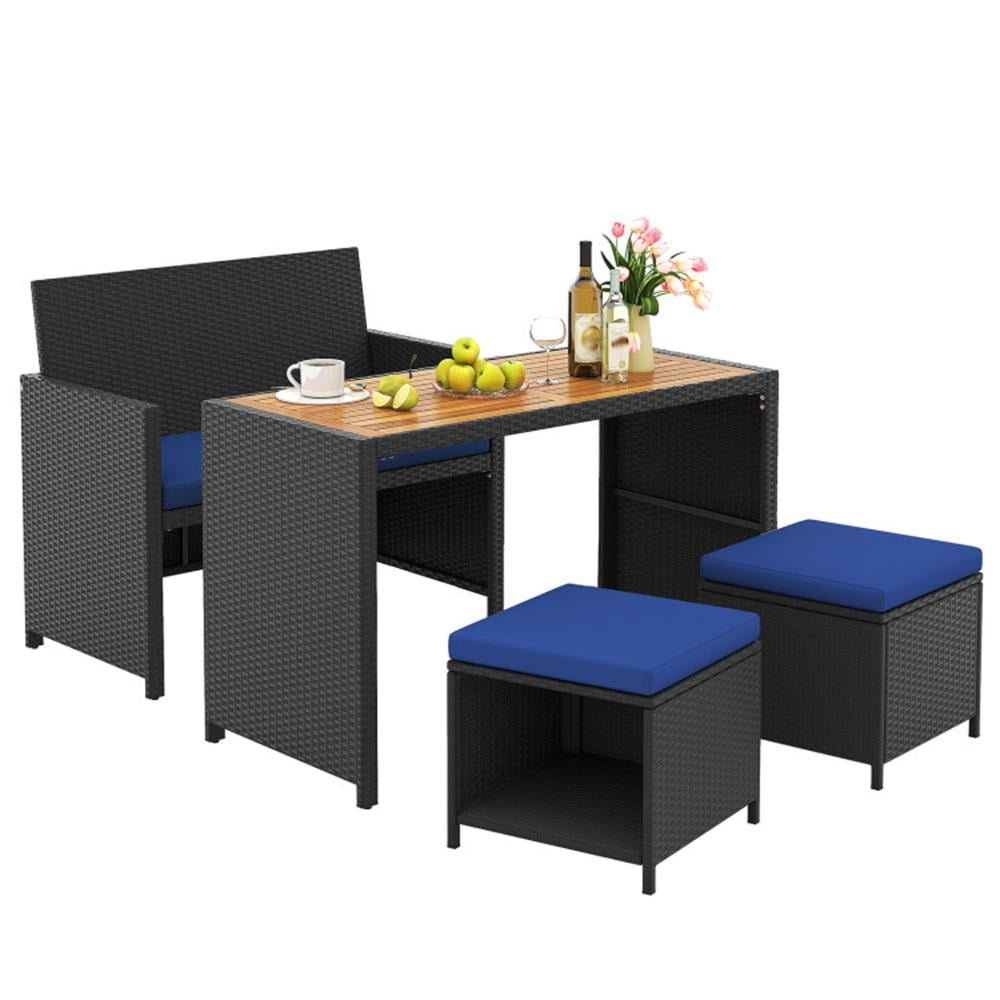 YYAo Patio Seating Groups,Outdoor Living Room Sets,4 Piece Outdoor ...