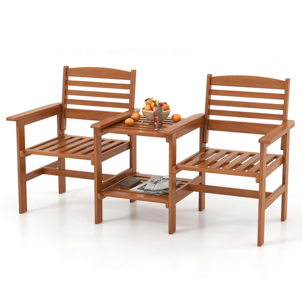 YYAo Patio Seating Sets,Outdoor Living Room Sets,Outdoor Patio Wood 2 ...