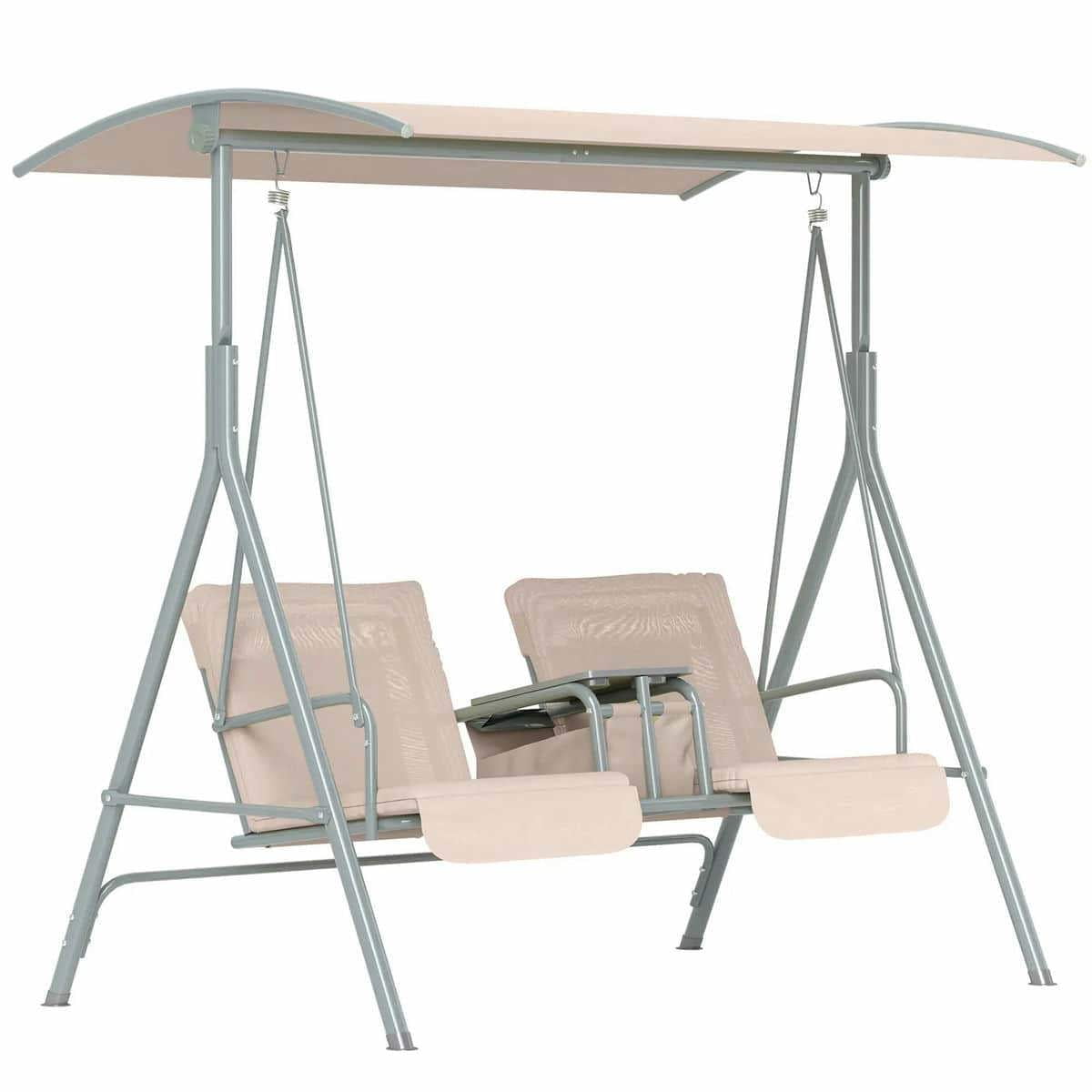 YYAo Porch Swing Chairs,Patio Porch Swings,2-Seater Outdoor Porch Swing ...
