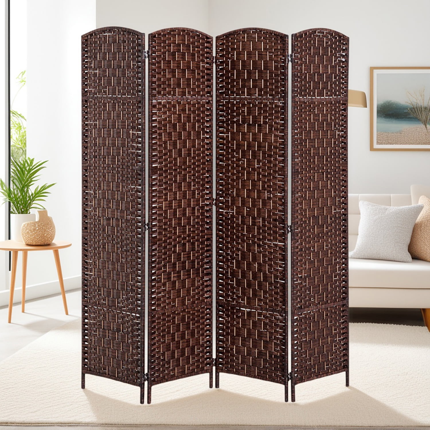 YYAo Privacy Screens, Privacy Fence Panels,4 Panel Folding Privacy ...