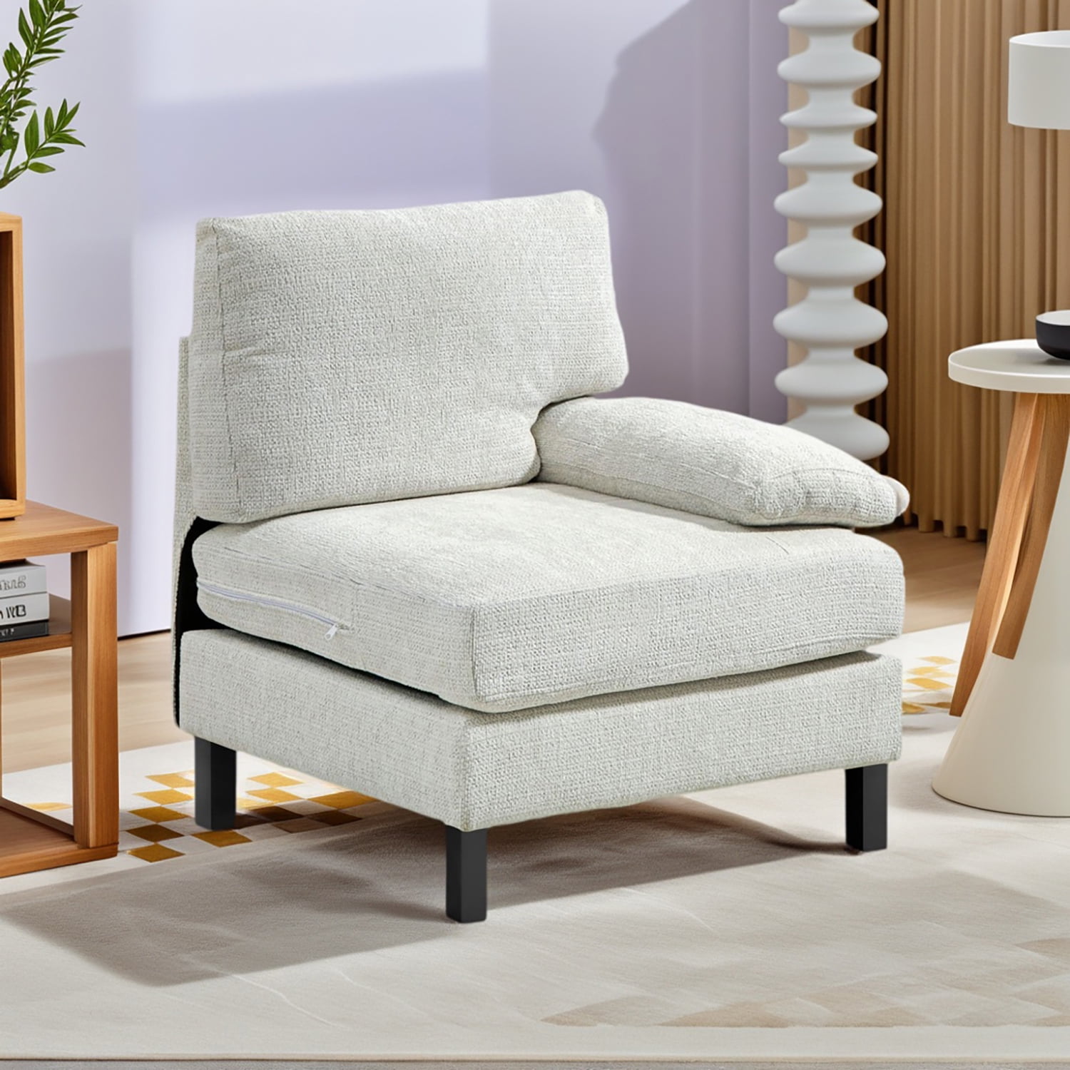 YYAo Right Side Module for Modular Sectional Sofa, Upholstered Armchair ...