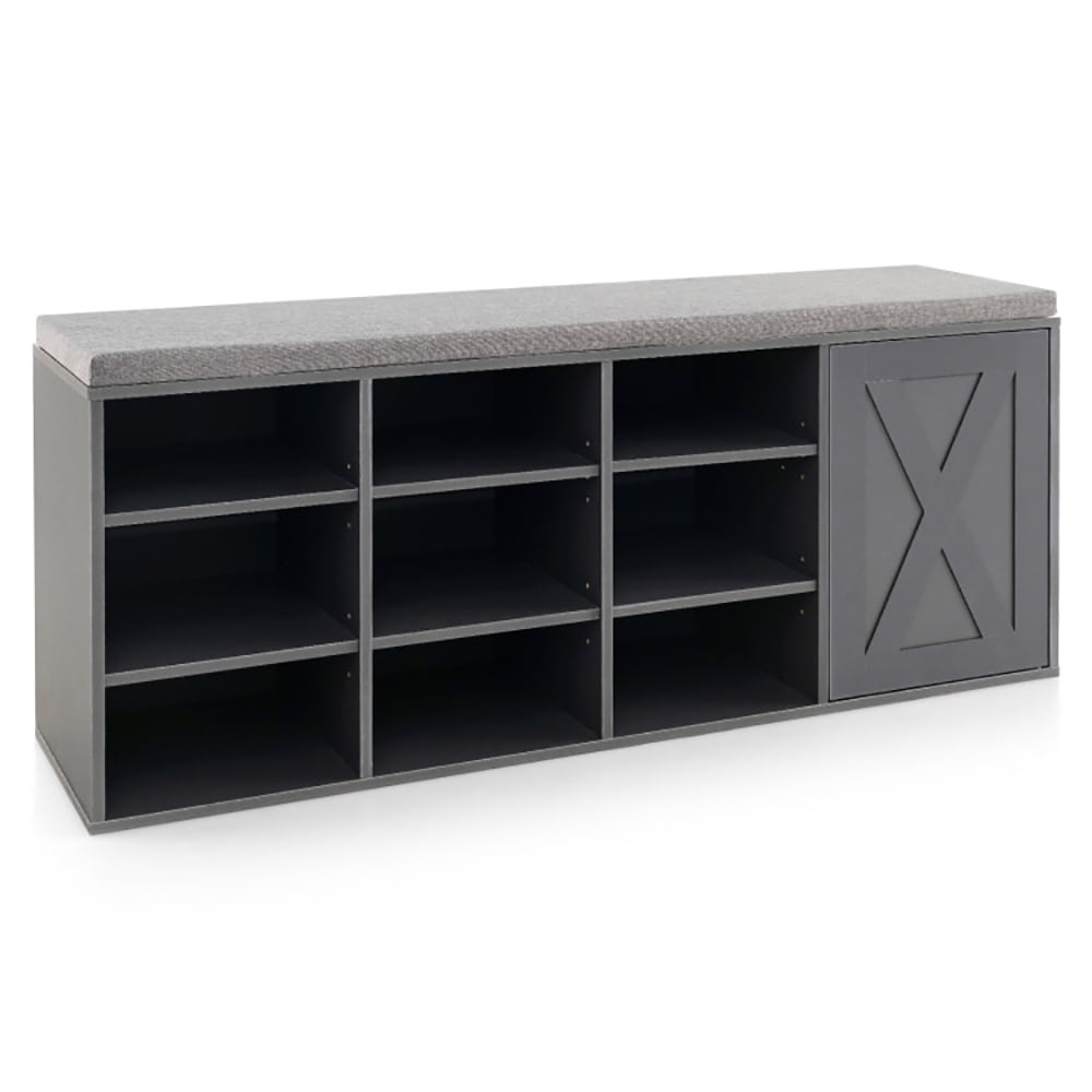 YYAo Shoe Rack, Shoe Organizer, Storage Shoe Shelf, 9-cube Shoe Bench ...