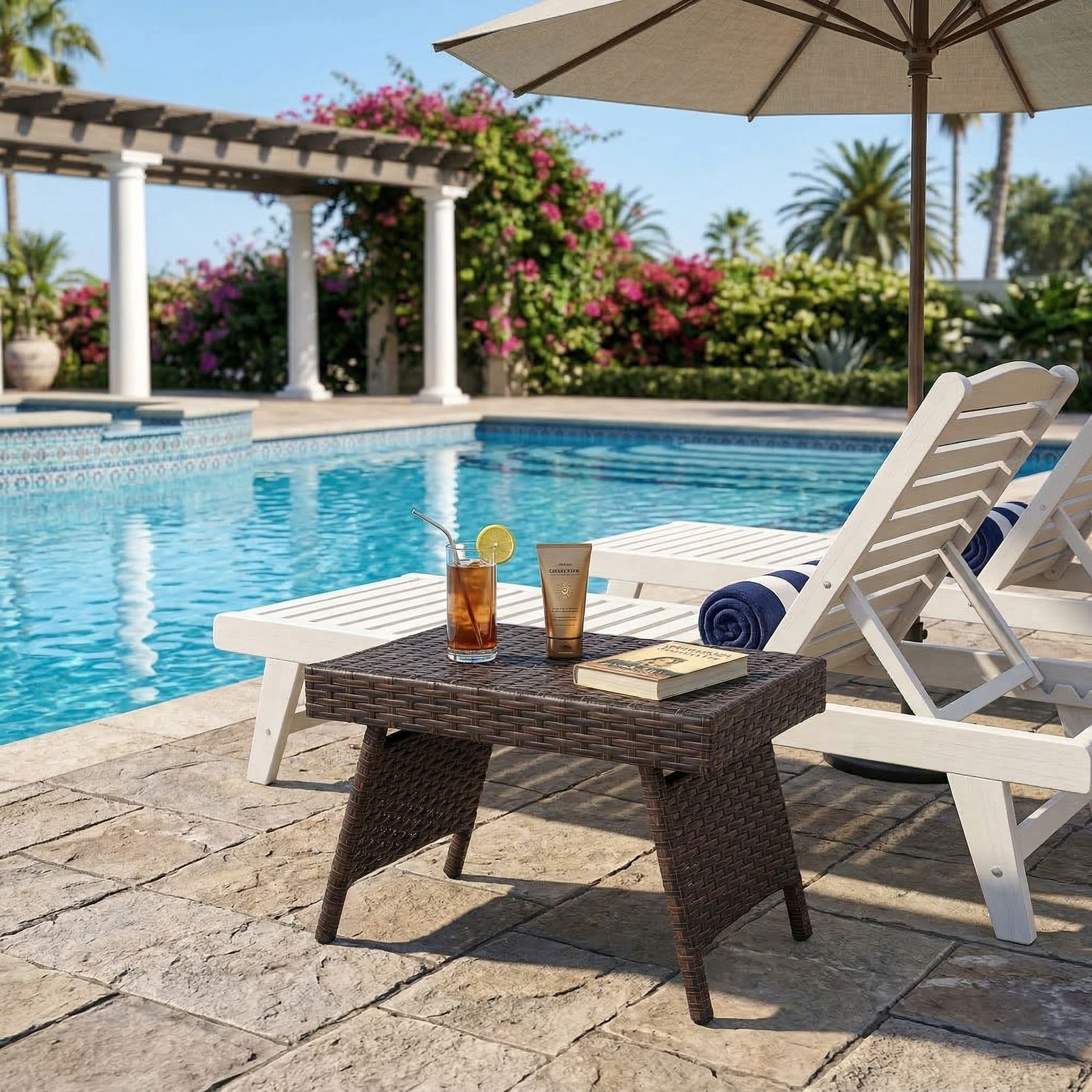YYAo Small Single Table, Waterproof Outside Table, Modern End Tables ...